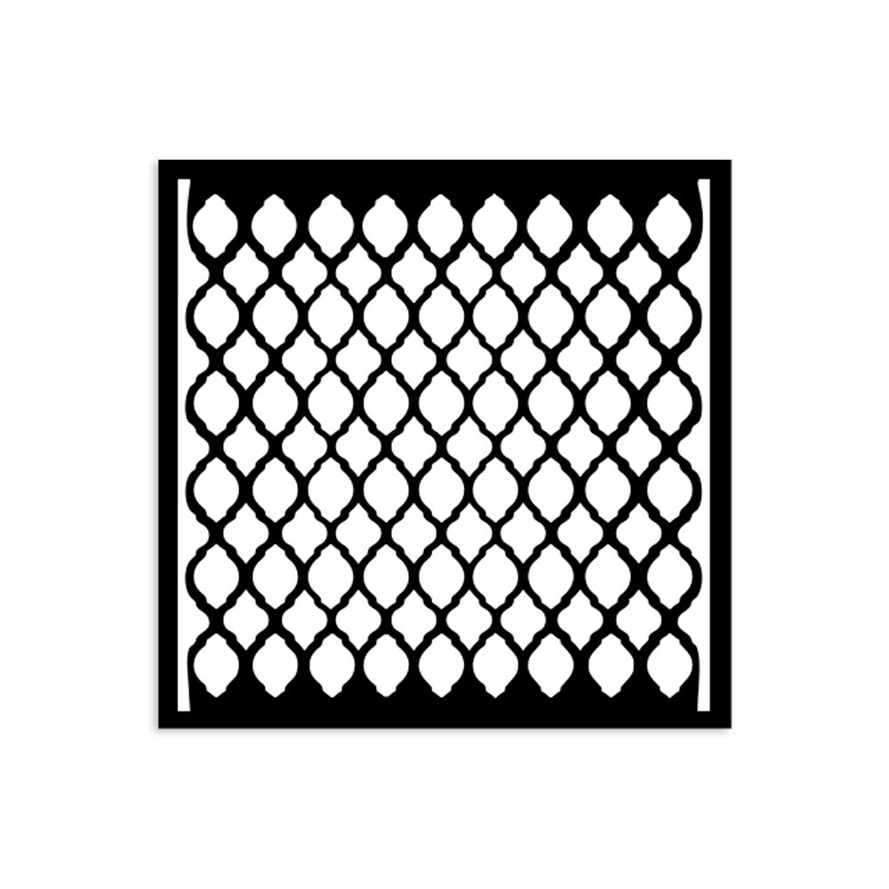 Timeless Thick Stencil 12x12cm Net Texture (KSTDS48) - Craftlines B.V.