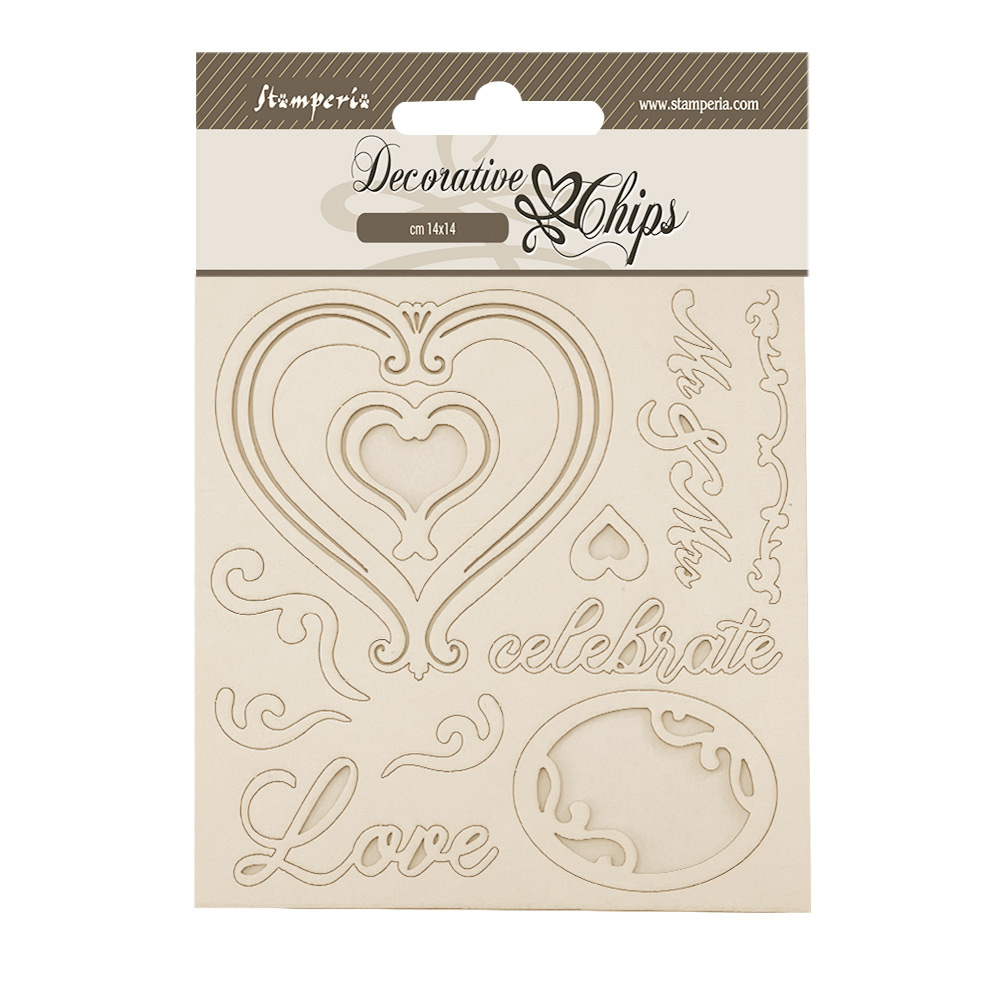Timeless Decorative Chips Hearts (SCB264) - Craftlines B.V.