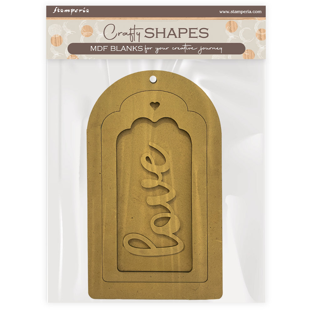Timeless MDF Crafty Shapes Blanks Tag (KLSM54) - Craftlines B.V.