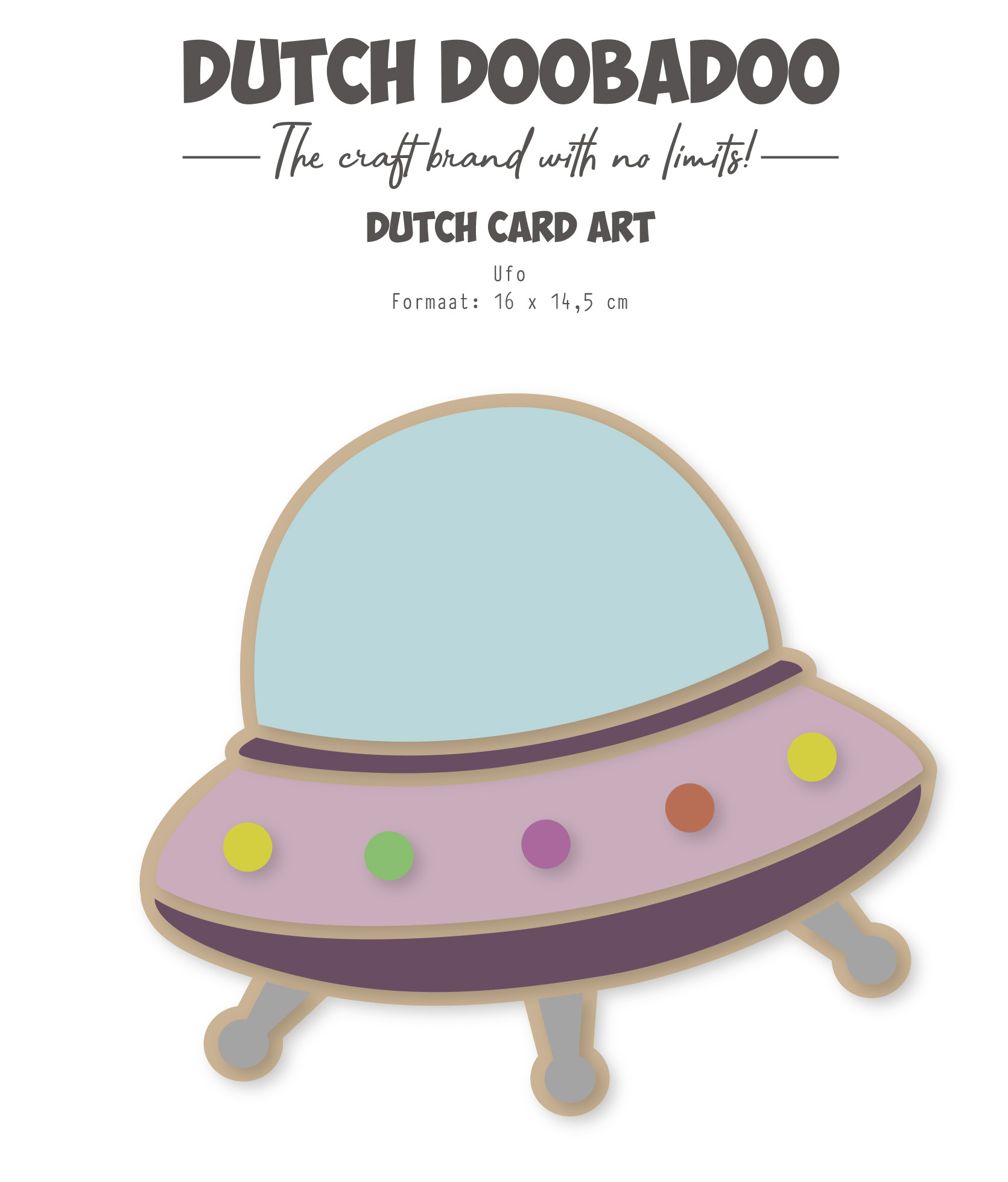 Outer Space Card Art A5 Ufo (470.784.377) - Craftlines B.V.