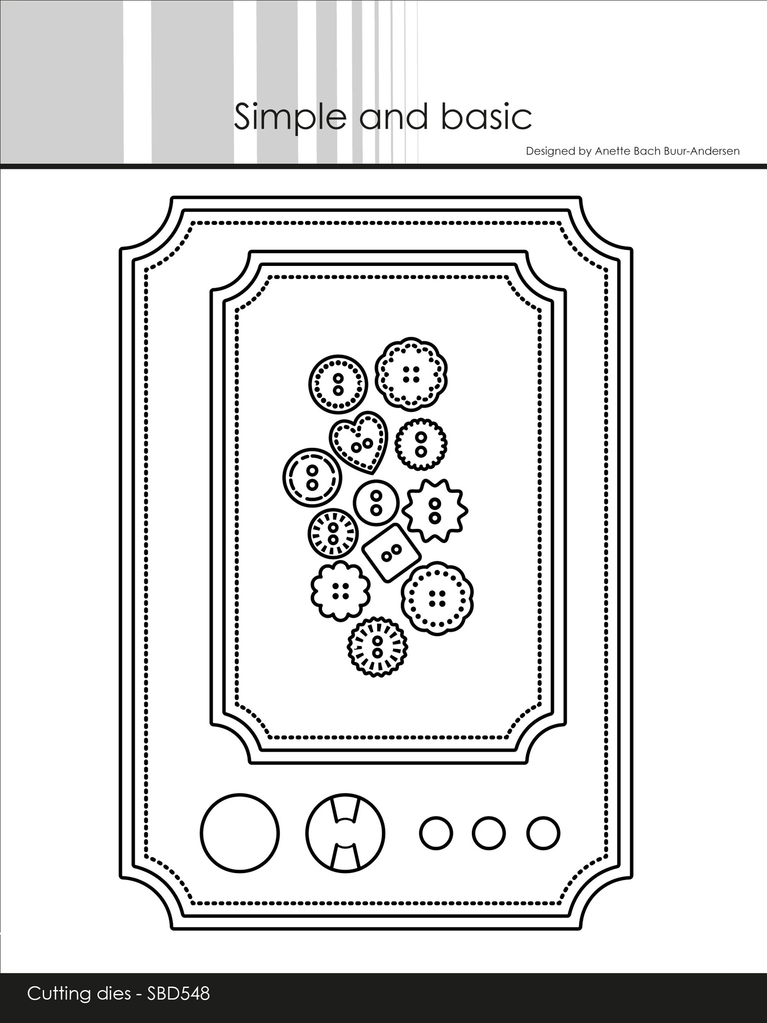 Reverse Rounded Corners A6 / A7 Dies (SBD548) - Craftlines B.V.