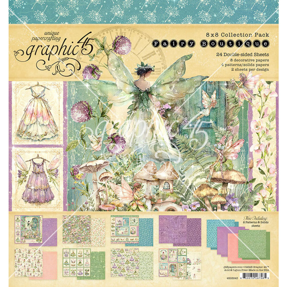 Fairy Boutique 8x8 Inch Collection Pack (4503043) - Craftlines B.V.