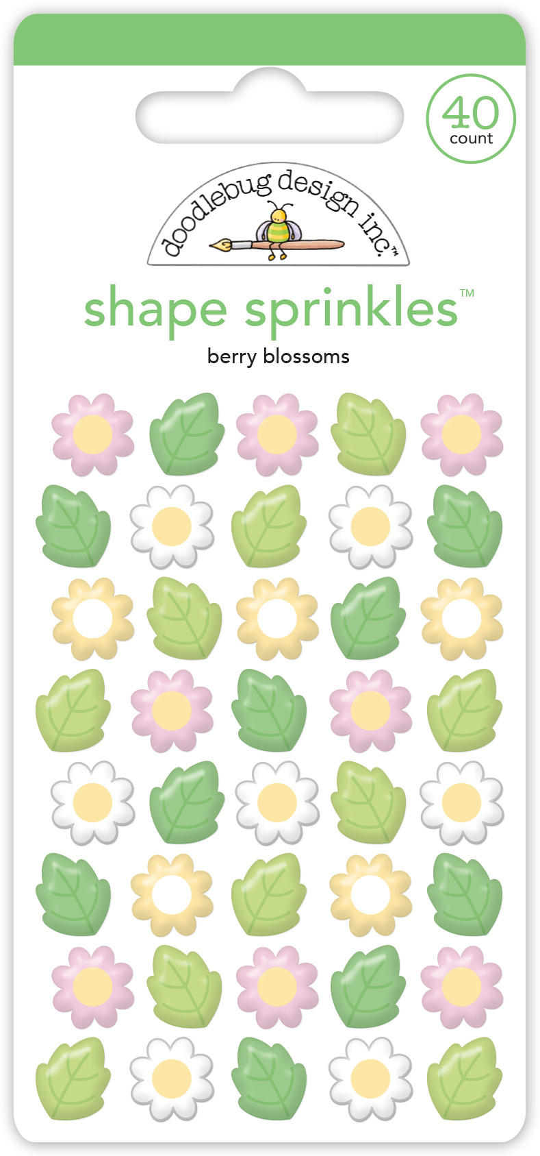 Berry Sweet Blossoms Shape Sprinkles (8860) - Craftlines B.V.
