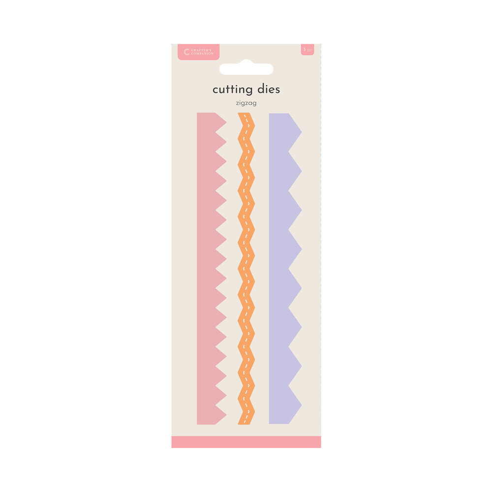 Ric Rac Metal Die Edgeable Zig Zag (CC-MD-EDG-ZIZA) - Craftlines B.V.