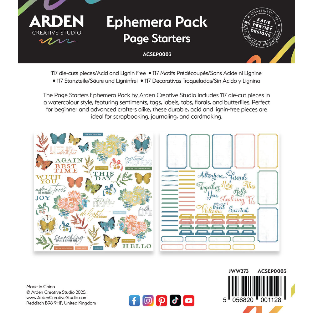 Page Starters Ephemera Pack (ACSEP0003) - Craftlines B.V.