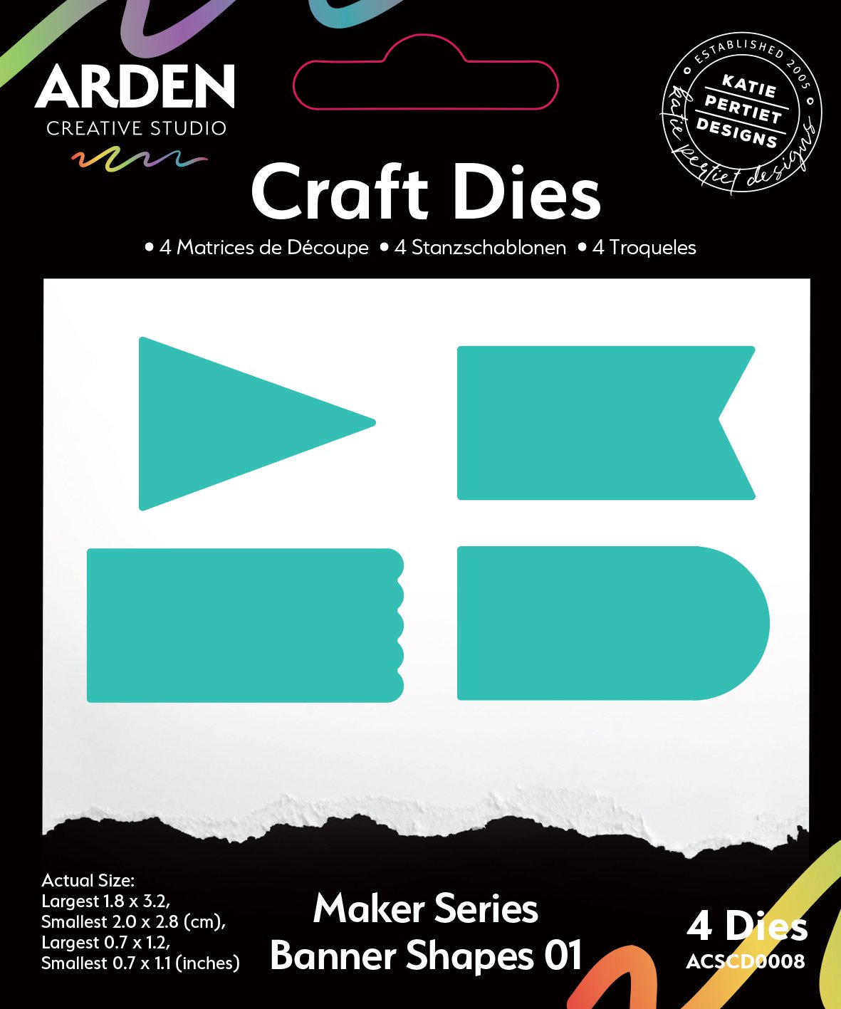 Maker Series Craft Dies - Banner Shapes 01 (ACSCD0008) - Craftlines B.V.
