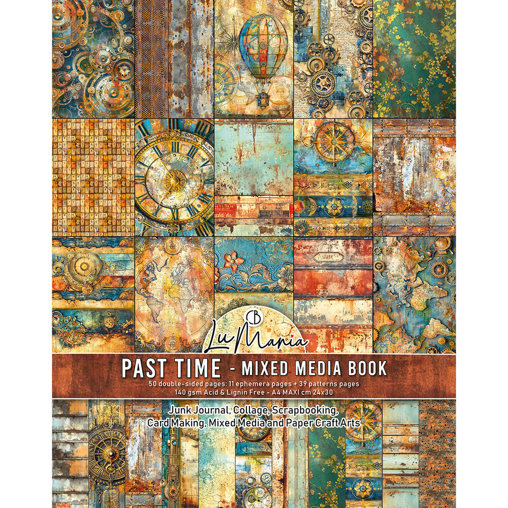 Past Time A4 Maxi Mixed Media Book (MA004) - Craftlines B.V.