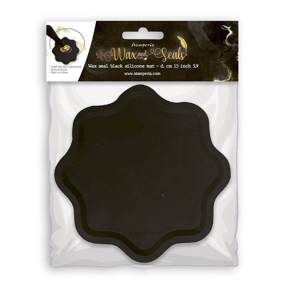Wax and Seals Black Seal Mat 15cm (WAX03) - Craftlines B.V.