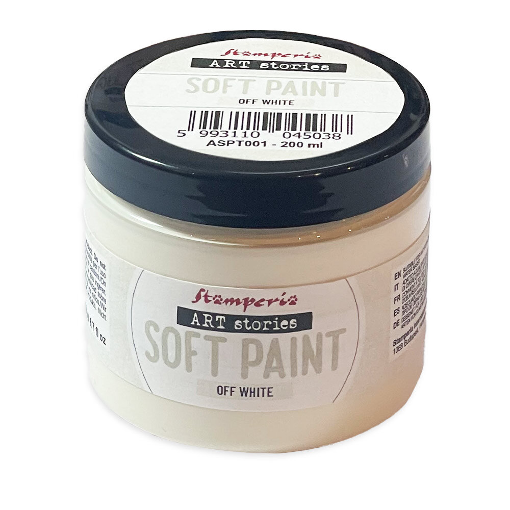 Art Stories Soft Paint Off White 200ml (ASPT001) - Craftlines B.V.