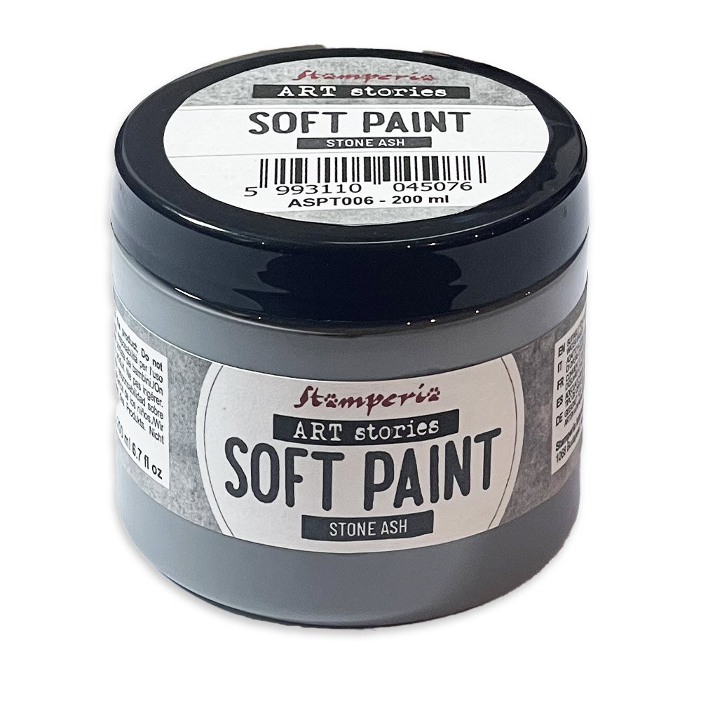 Art Stories Soft Paint Stone Ash 200ml (ASPT006) - Craftlines B.V.