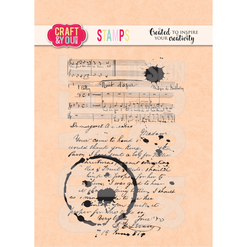 Stains on the Letters Stamps (CS051) - Craftlines B.V.