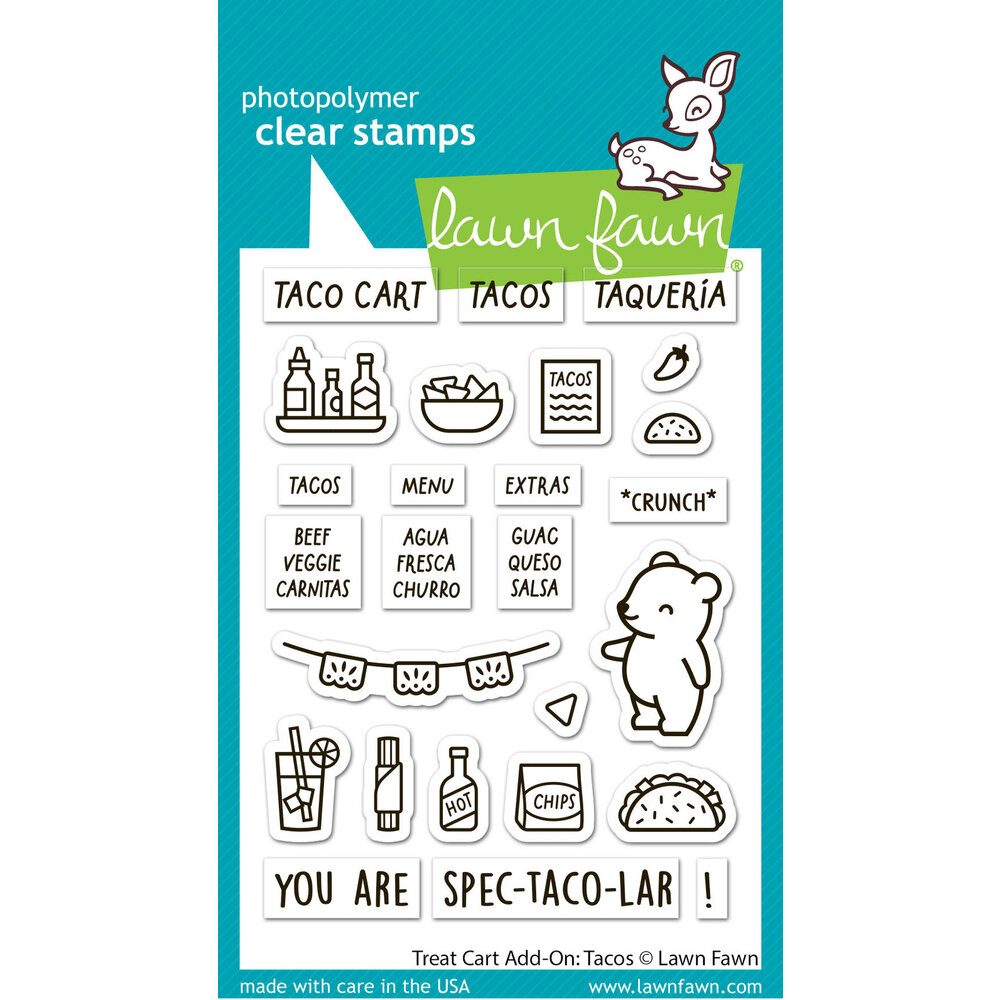 Treat Cart Add-On Tacos Clear Stamps (LF3777) - Craftlines B.V.