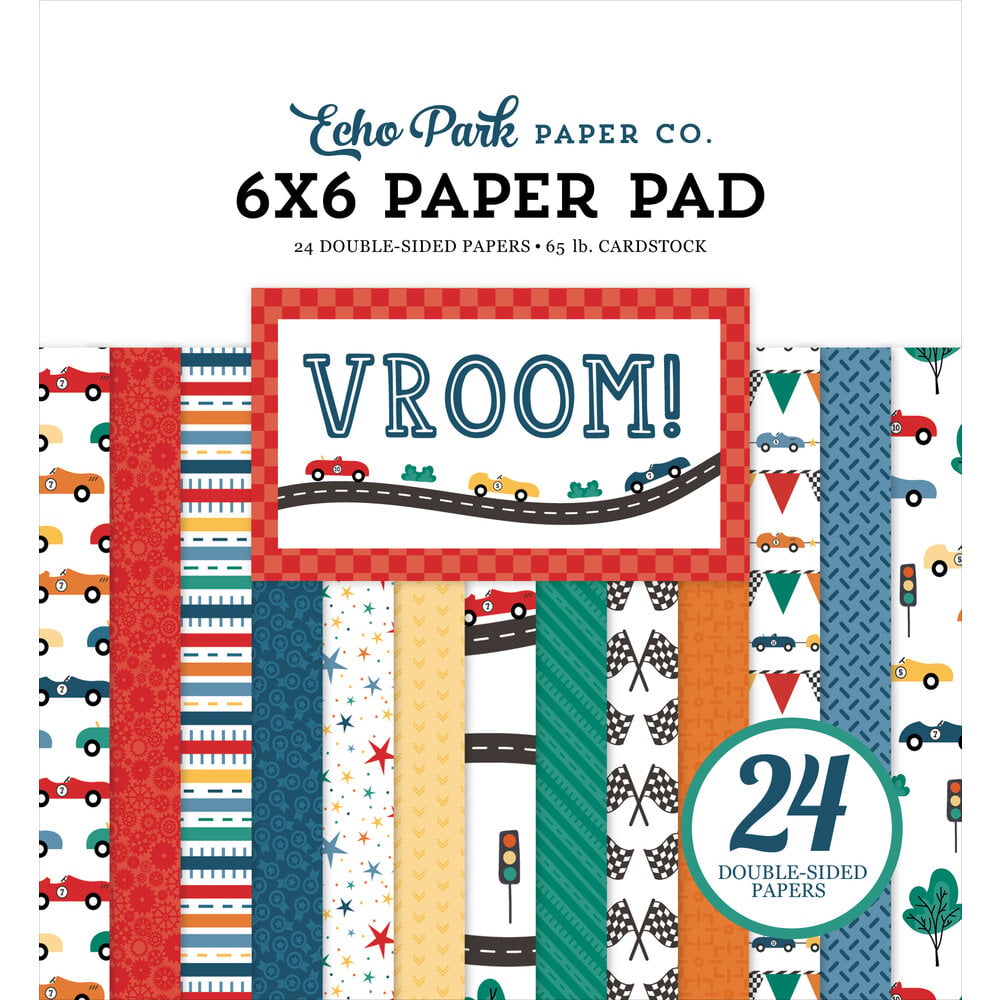 Vroom! 6x6 Inch Paper Pad (VR447023) - Craftlines B.V.