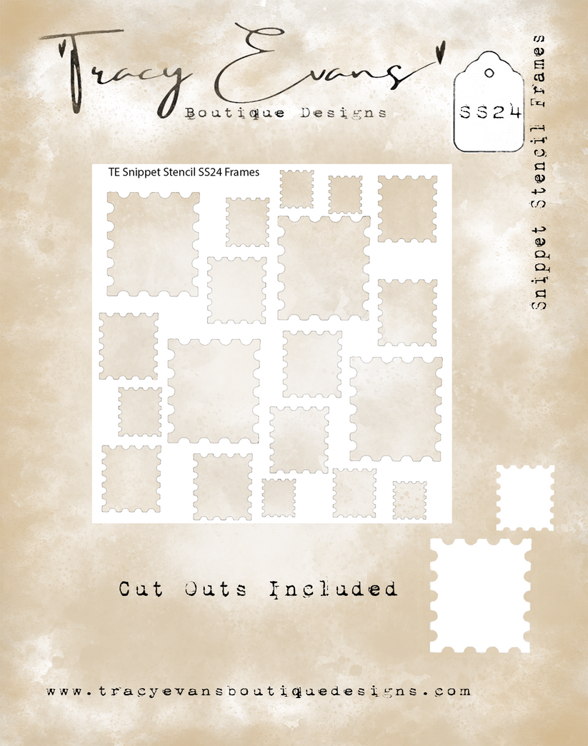 Frames 4x4 Inch Snippet Stencil (SS024) - Craftlines B.V.