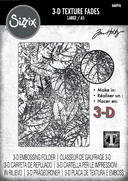 3D Texture Fades by Tim Holtz A5 Foliage Large (666916) - Craftlines B.V.