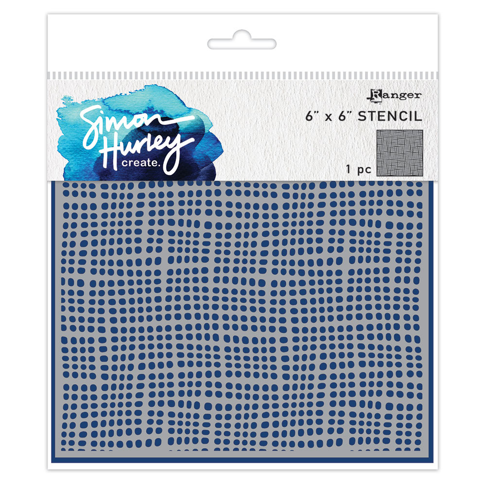Simon Hurley create. Stencils 6x6 Inch Bubbly (HUS92292) - Craftlines B.V.