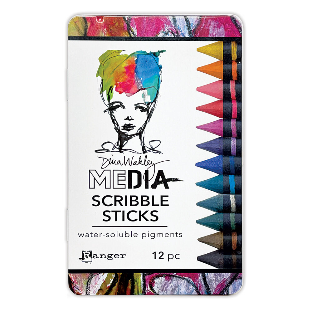 Dina Wakley MEdia Scribble Sticks (5pcs) (MDA87038) - Craftlines B.V.