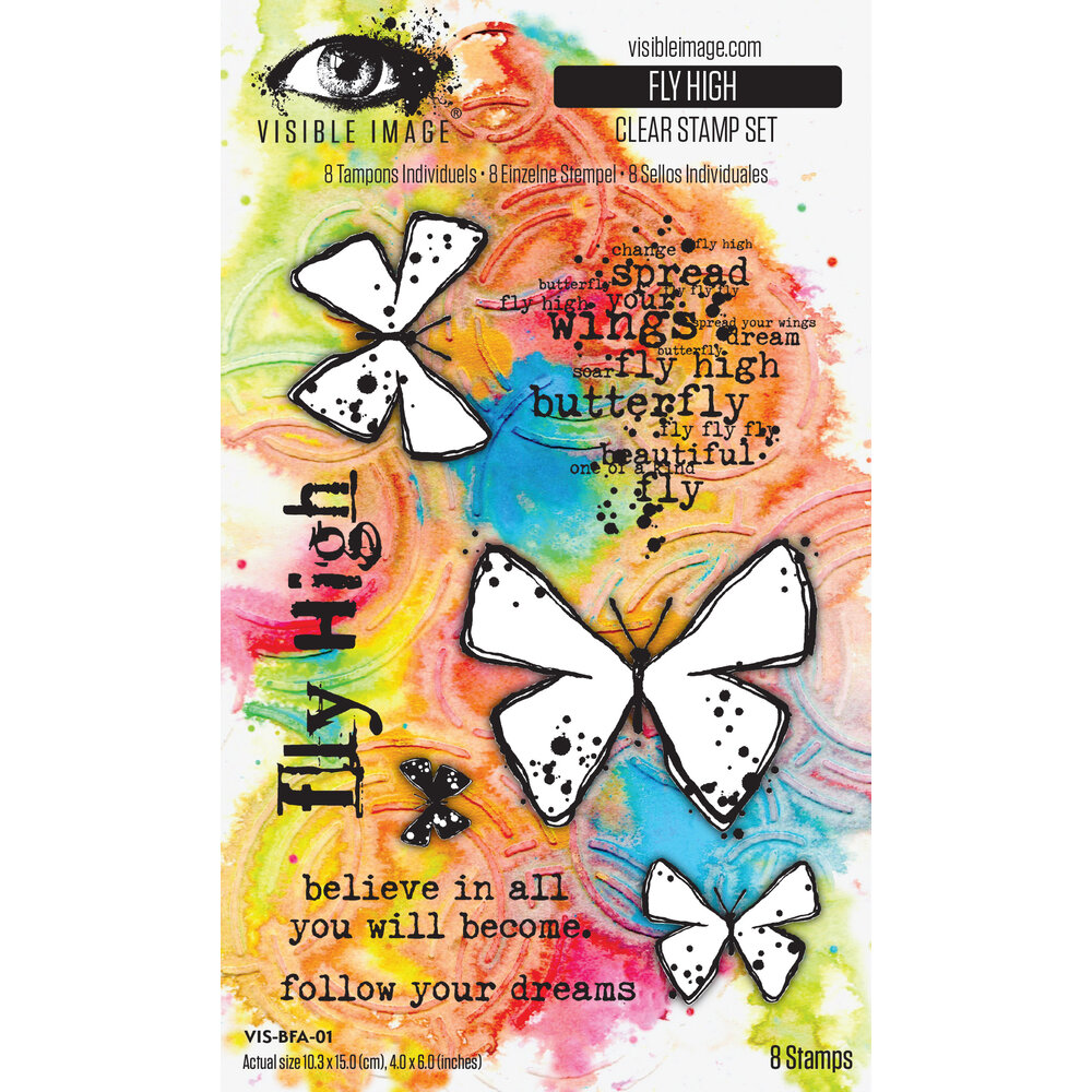 Fly High 4x6 Inch Stamp Set (VIS-BFA-01) - Craftlines B.V.