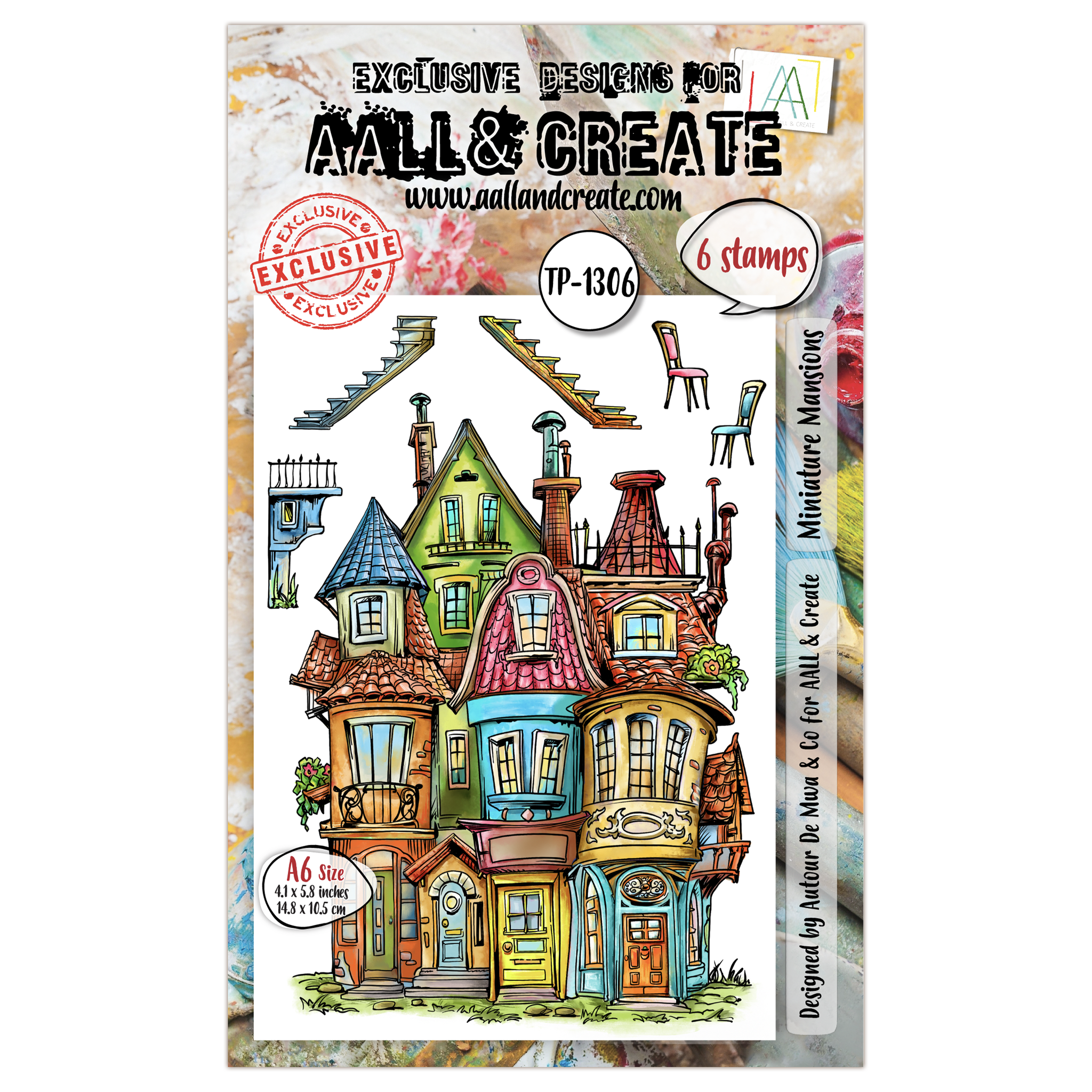 AALLtropolis Stamp Set A6 Miniature Mansions (AALL-TP-1306 ...