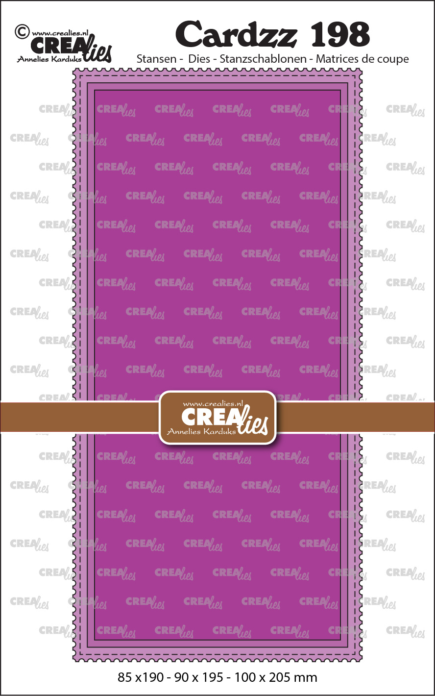 Cardzz Stansen Mini Slimline met Postzegelrand (CLCZ198) - Craftlines B.V.