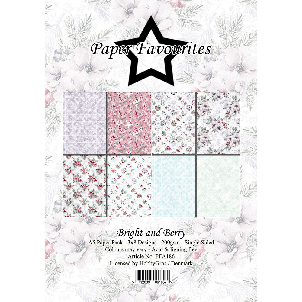 Bright and Berry A5 Paper Pad (PFA186) - Craftlines B.V.