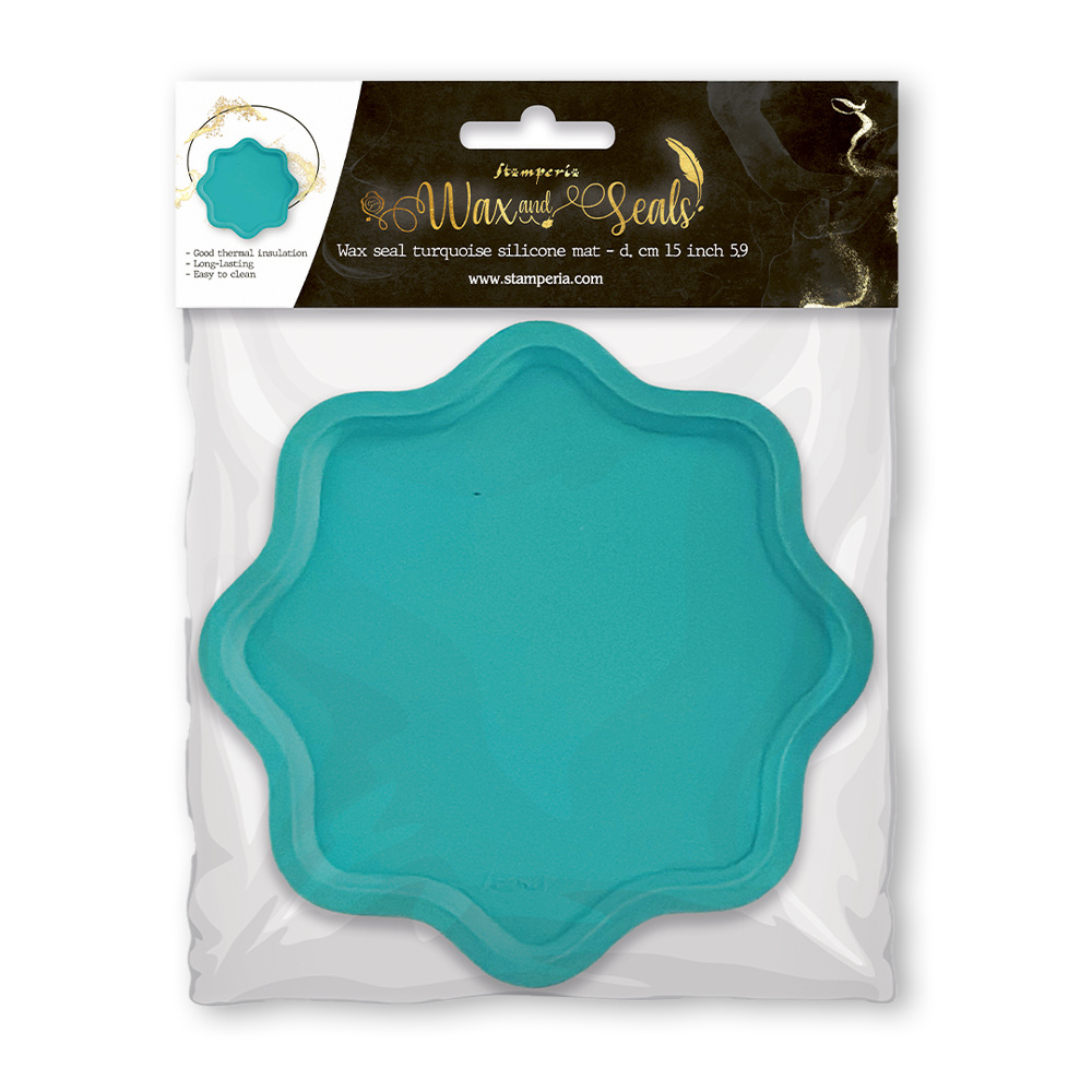 Wax and Seals Turquoise Seal Mat 15cm (WAX05) - Craftlines B.V.