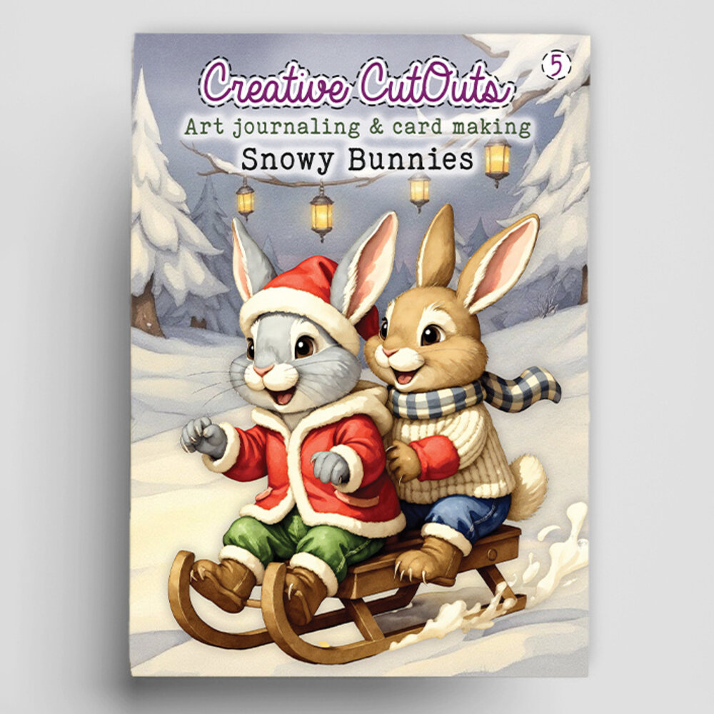 Snowy Bunnies Book Creative CutOuts (CCOBOEK-005) - Craftlines B.V.