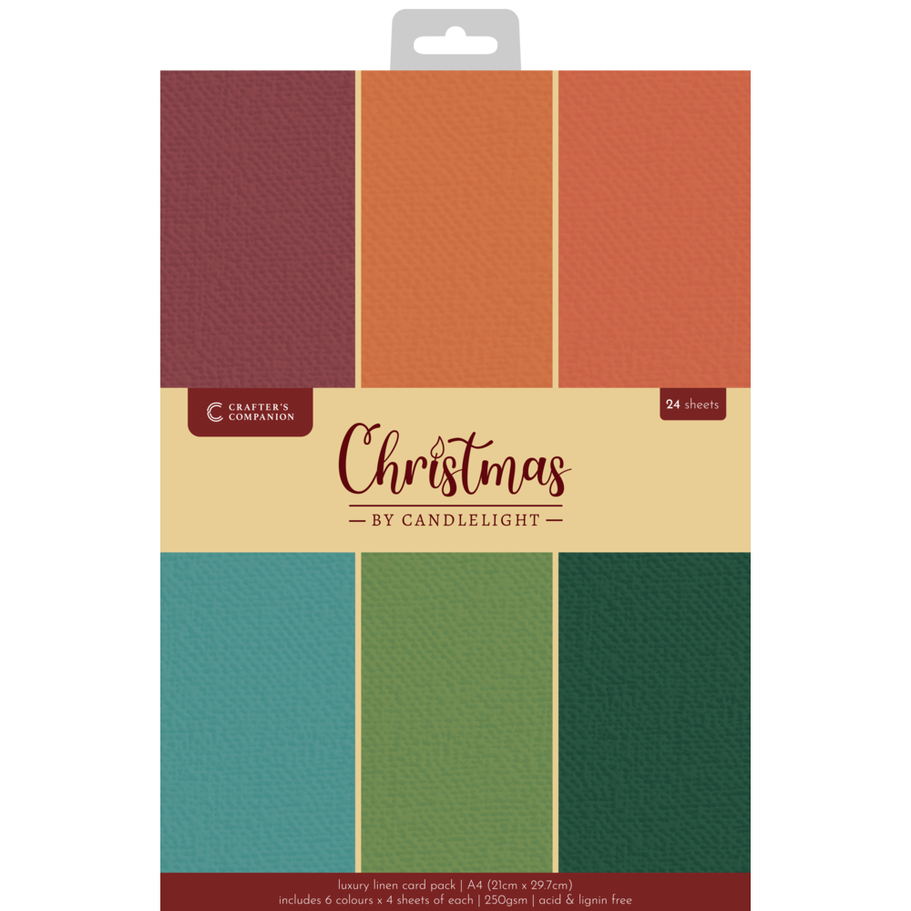 Christmas by Candlelight A4 Luxury Linen Cardstock (CBC-LINEN-A4 ...