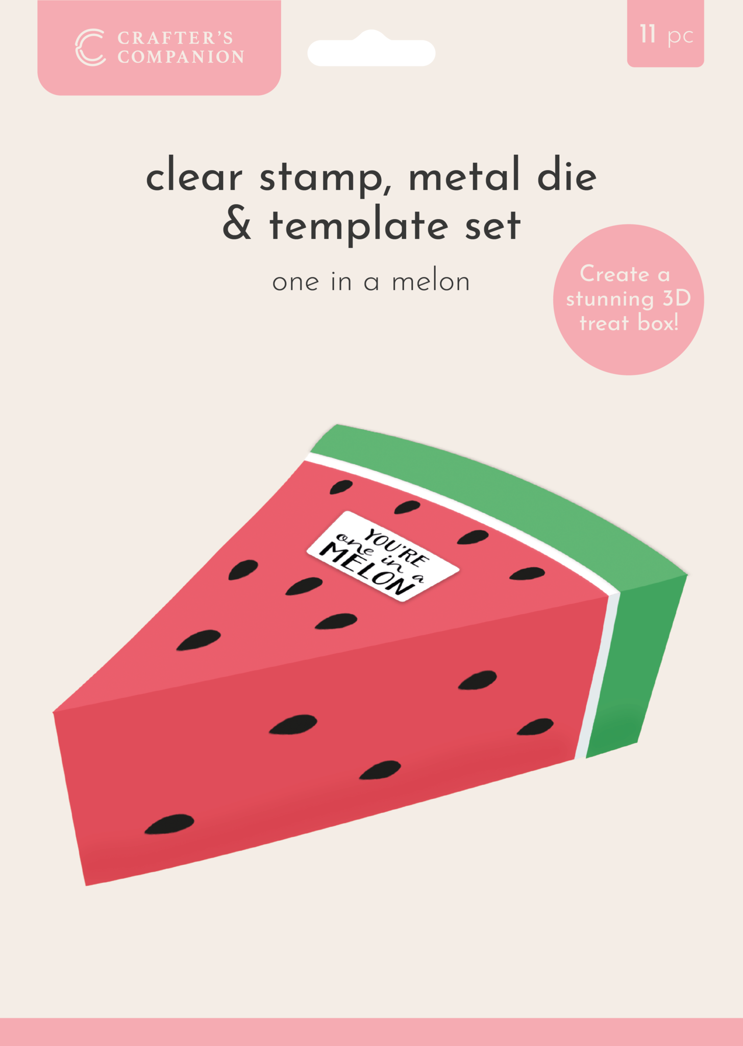 Fruit Treat Boxes Stamp/Die/Template One in a Melon (CC-STD-TEMP-OIAM ...