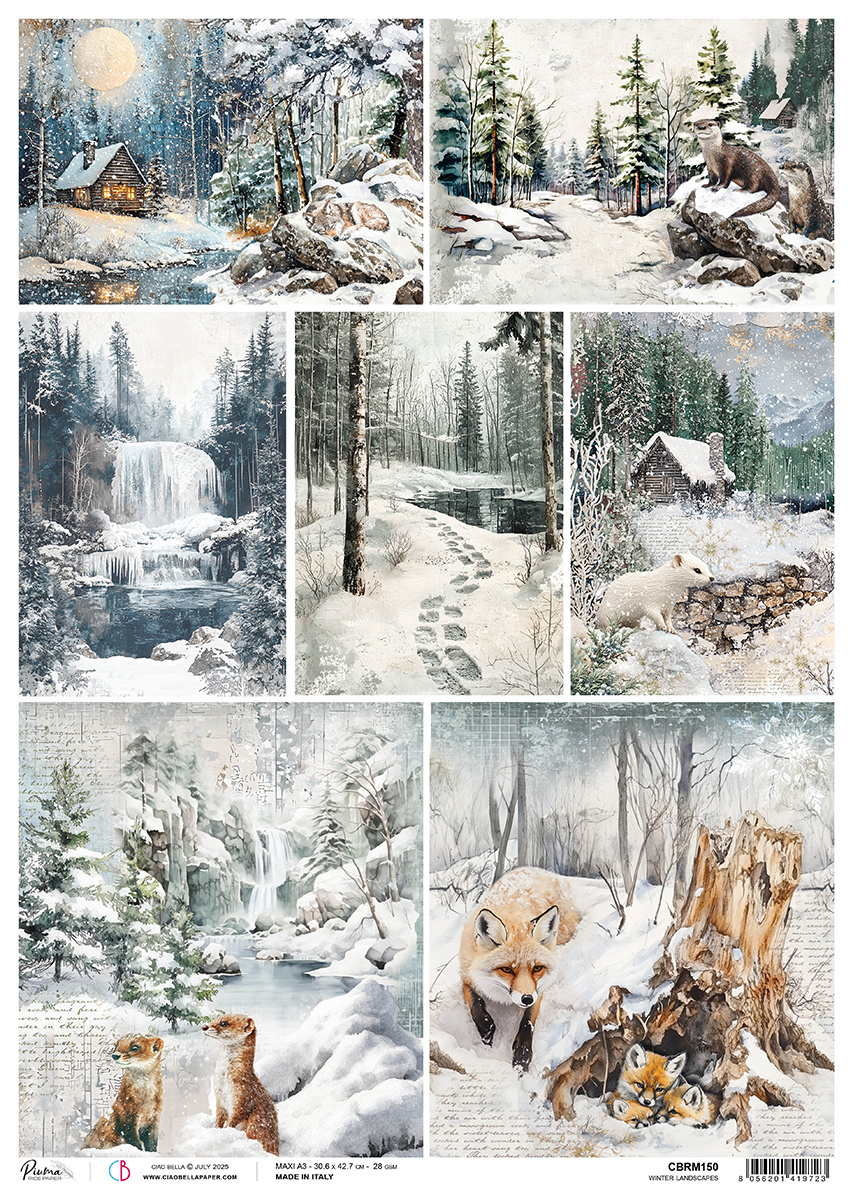 Forest Tales A3 Rice Paper Winter Landscapes (3pcs) (CBRM150 ...