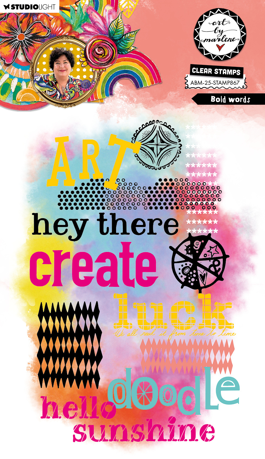 Bold Words Clear Stamp (ABM-25-STAMP867) - Craftlines B.V.