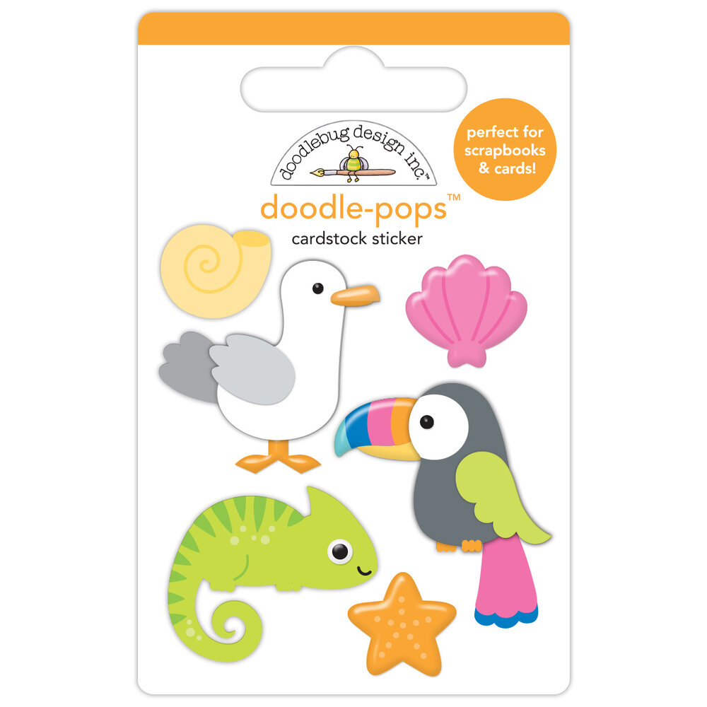 Summer Fun Tropical Trio Doodle-Pops (8899) - Craftlines B.V.