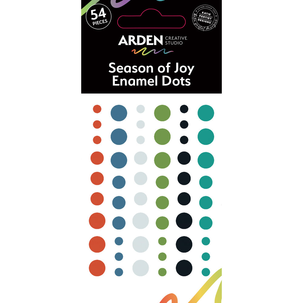 Season of Joy Enamel Dots (54pcs) (ACSED0003) - Craftlines B.V.
