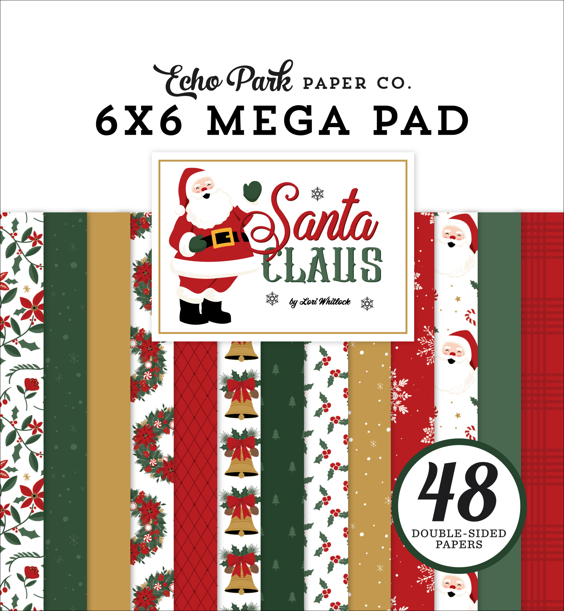 Santa Claus 6x6 Inch Cardmakers Mega Pad (SC457031) - Craftlines B.V.