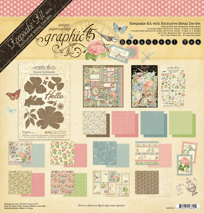 Botanical Tea Keepsake Kit with Exclusive Metal Die-Set (4503101 ...