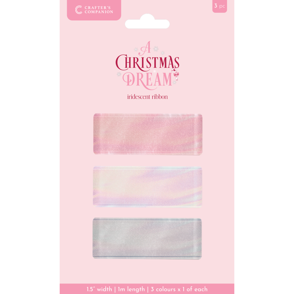 A Christmas Dream Iridescent Ribbon (SS-ACD-IRIB) - Craftlines B.V.