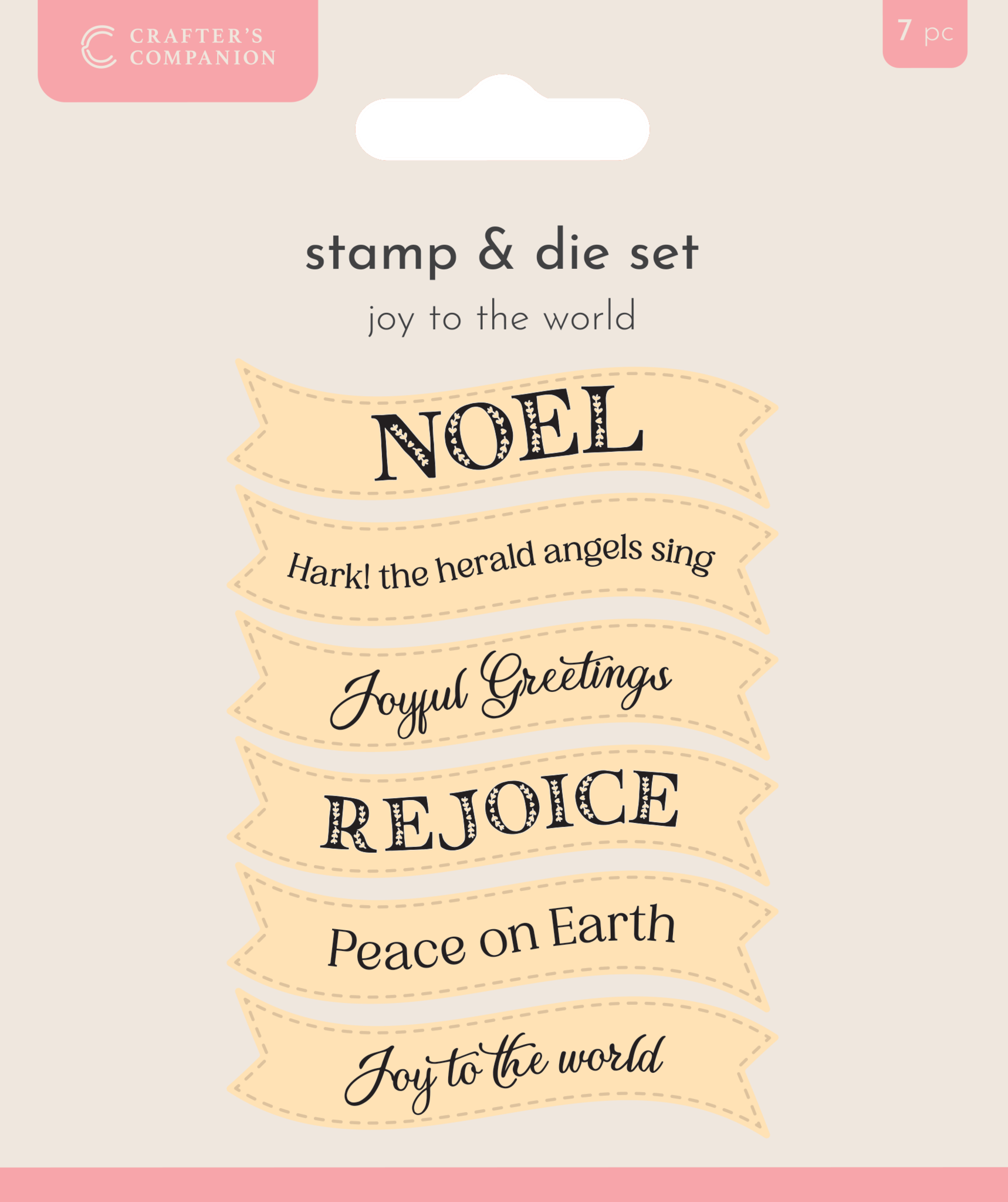 Joyous Angel Stamp & Die Joy to the World (CC-JA-STD-JTTW) - Craftlines ...