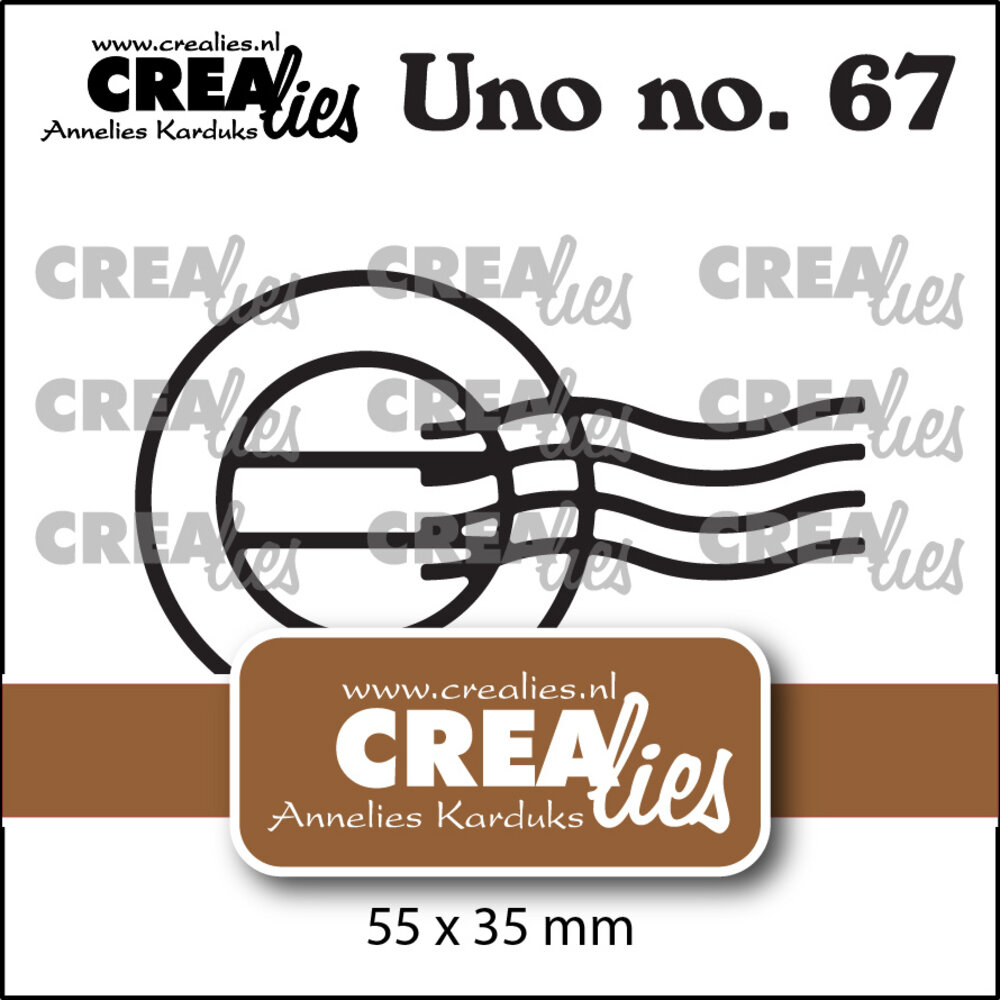 Uno Dies No. 67 Postmark (CLUno67) - Craftlines B.V.