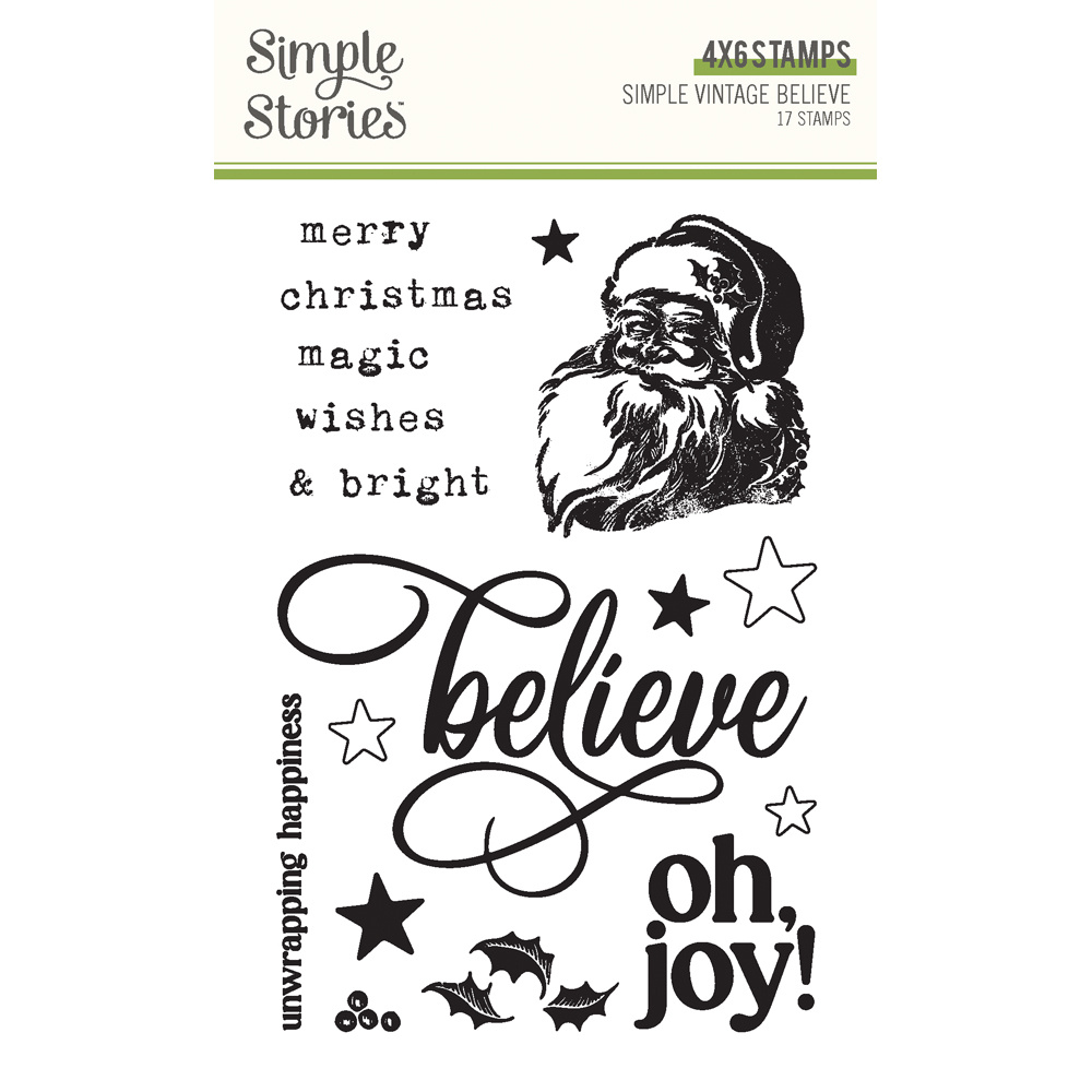 Simple Vintage Believe Stamps (25523) - Craftlines B.V.