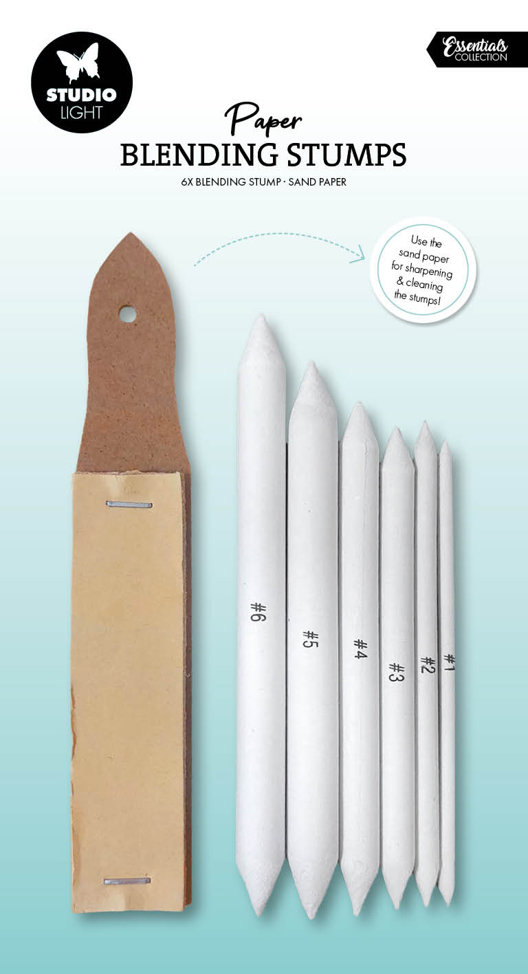 Paper Blending Stumps & Sand Paper (SL-TO-DT02) (BASIC) - Craftlines B.V.