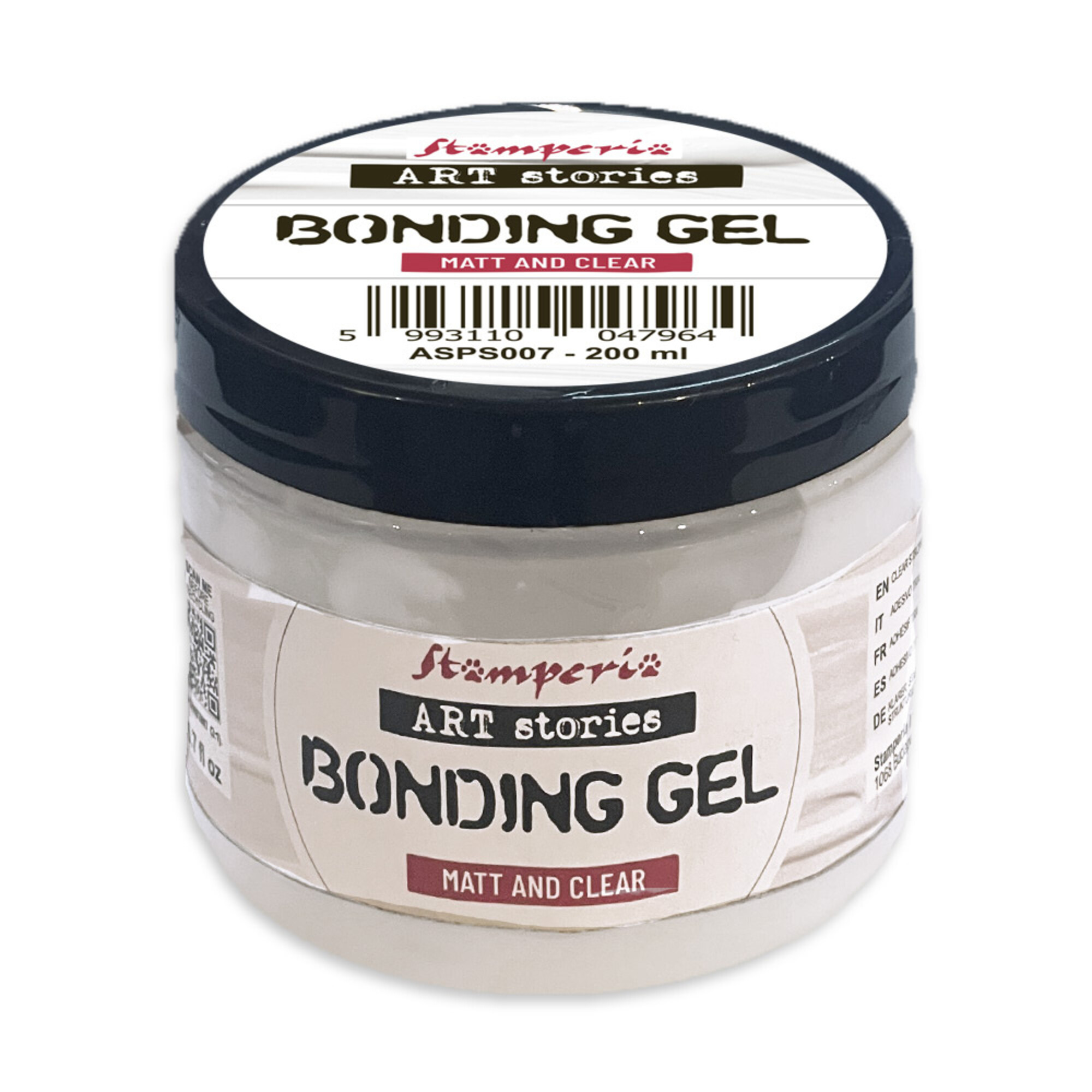 Art Stories Texture Paste Bonding Gel Matt and Clear 200ml (ASPS007) - Craftlines B.V.