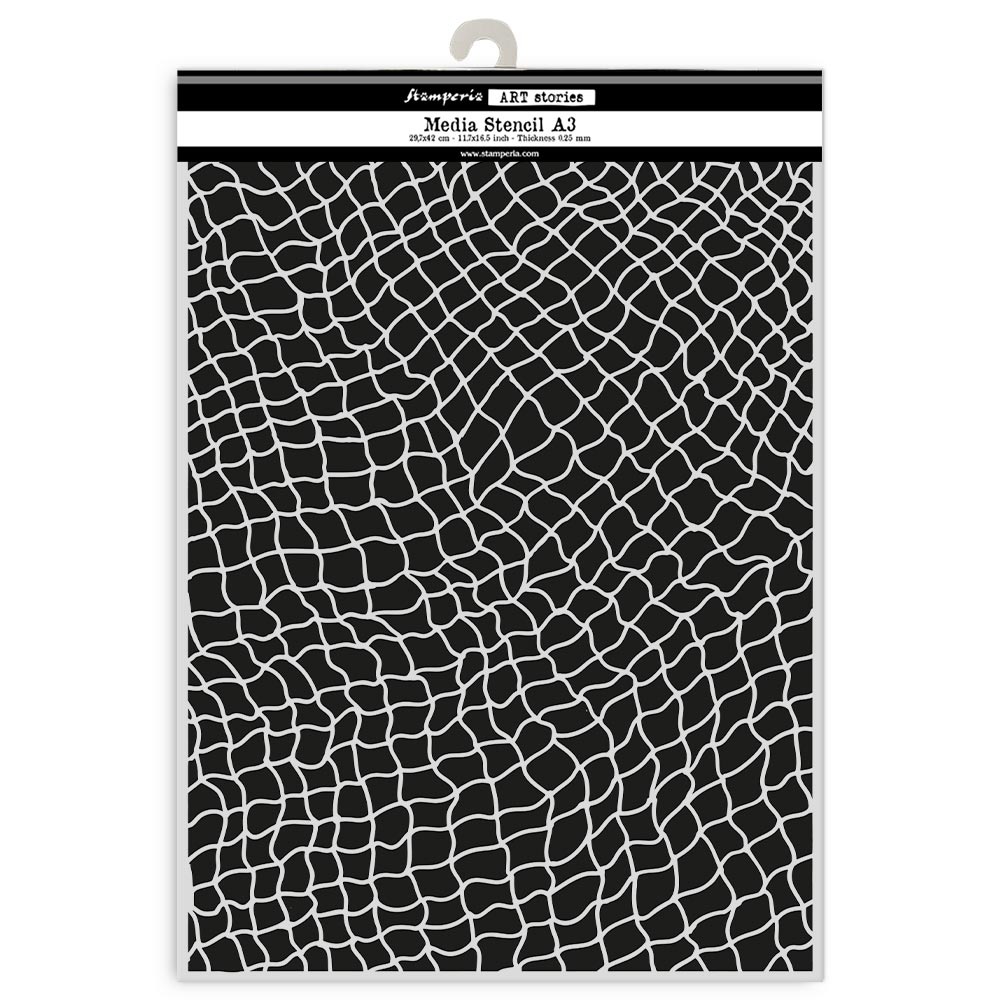 Art Stories A3 Big Stencil Fishing Net (KSTDA3009) - Craftlines B.V.