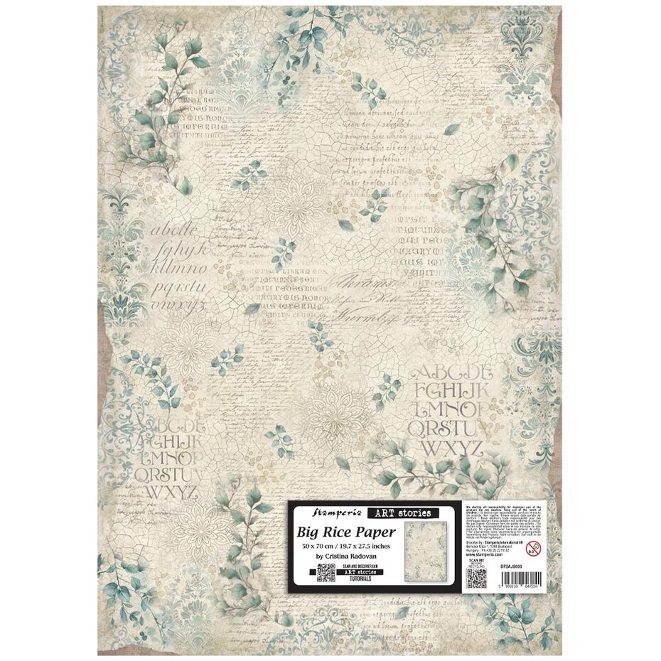 Art Stories 50x70cm Big Rice Paper Leaves Pattern (DFSAJB003 ...
