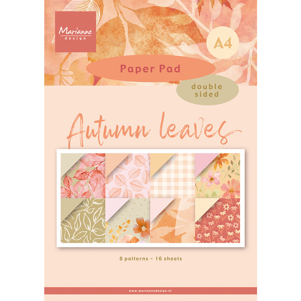 Autumn Leaves A4 Paper Pad (PK9215) - Craftlines B.V.