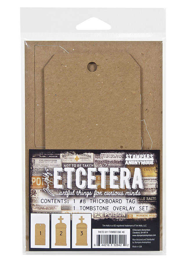 Tombstone #8 Tim Holtz Etcetera Chipboard (THETC011) - Craftlines B.V.