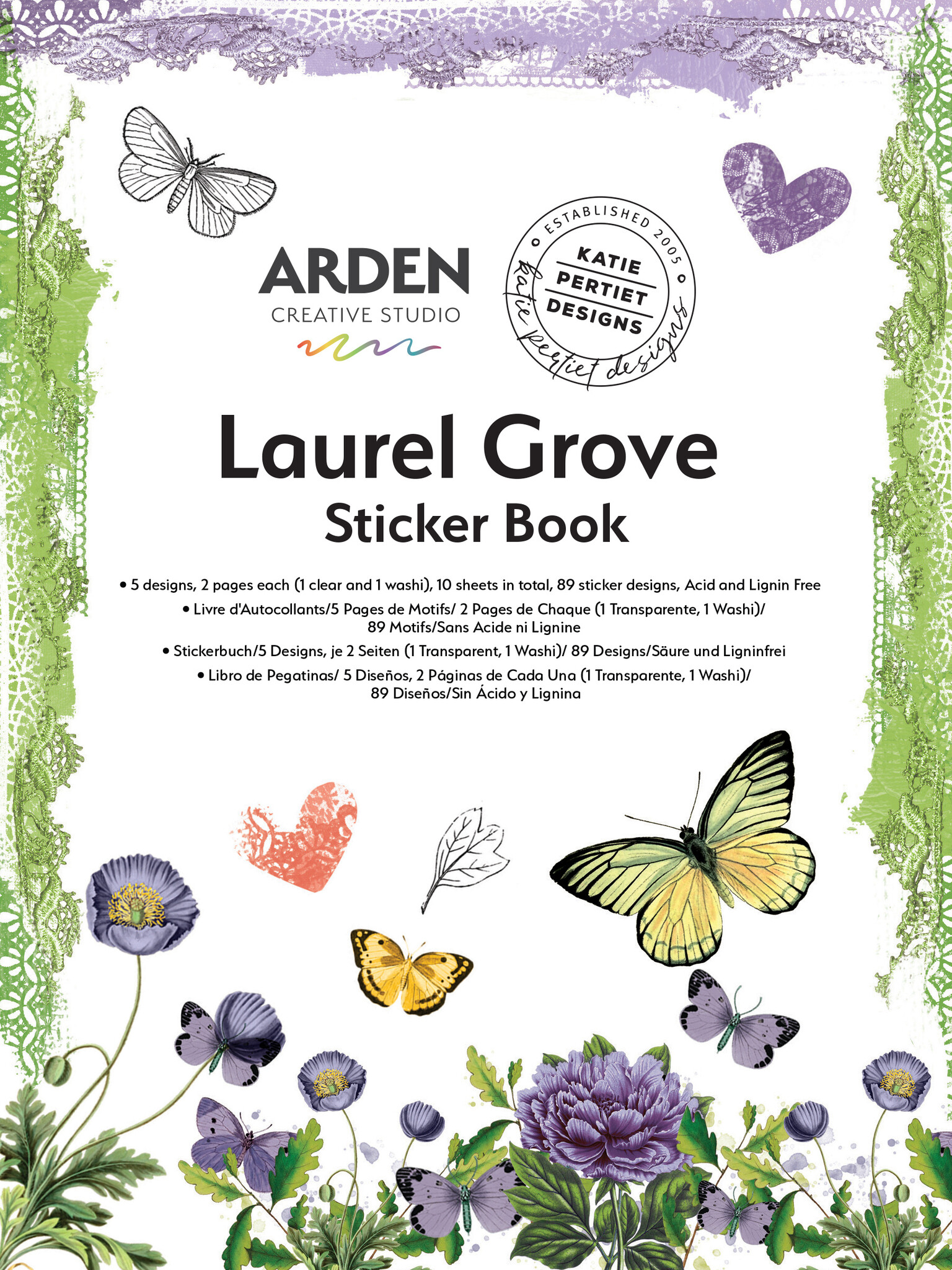 Laurel Grove Sticker Book (ACSSB0001) - Craftlines B.V.