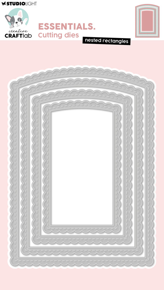 Nested Rectangles Essentials Cutting Die (CCL-ES-CD1055) - Craftlines B.V.