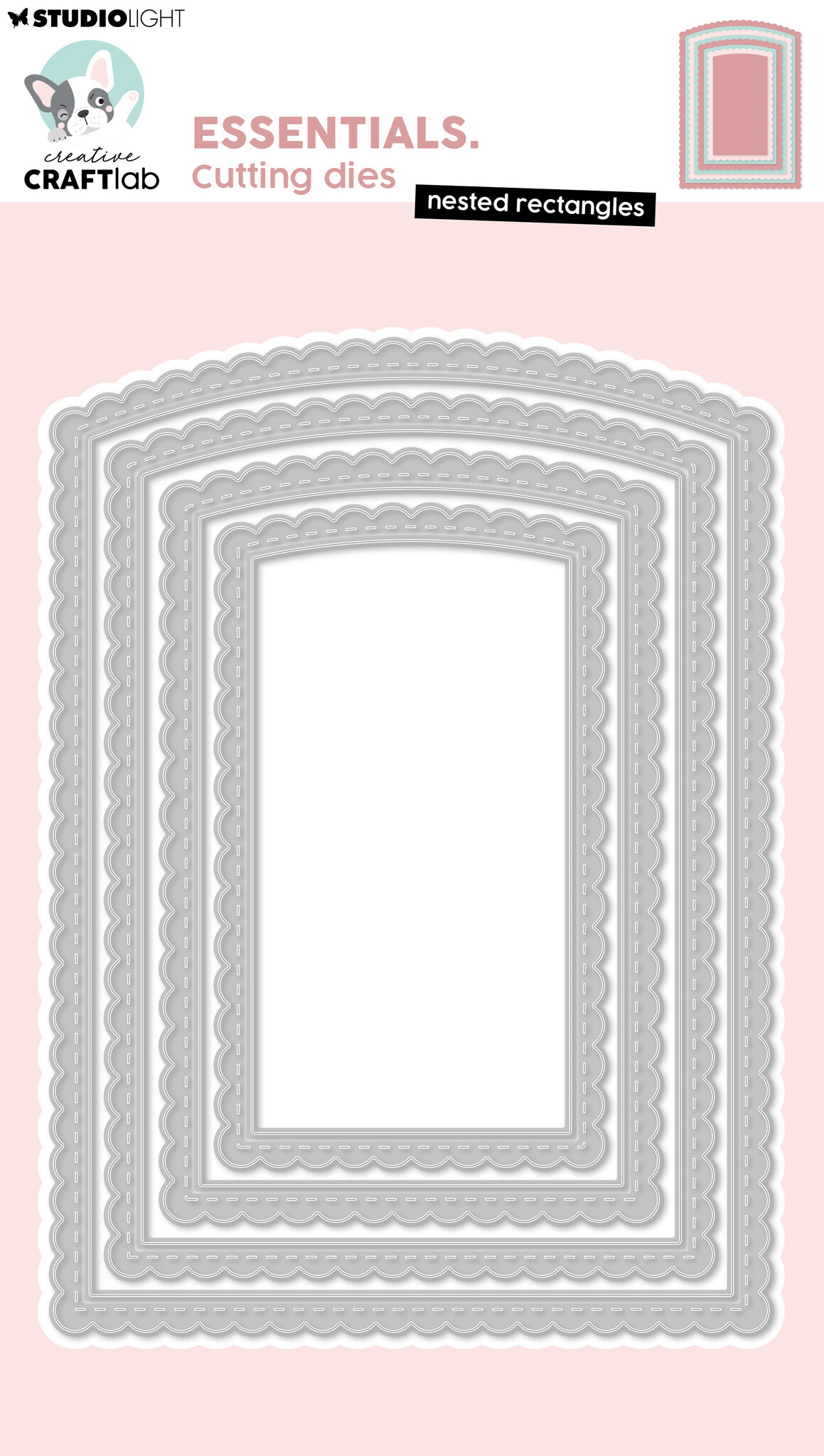 Nested Rectangles Essentials Cutting Die (CCL-ES-CD1055) - Craftlines B.V.