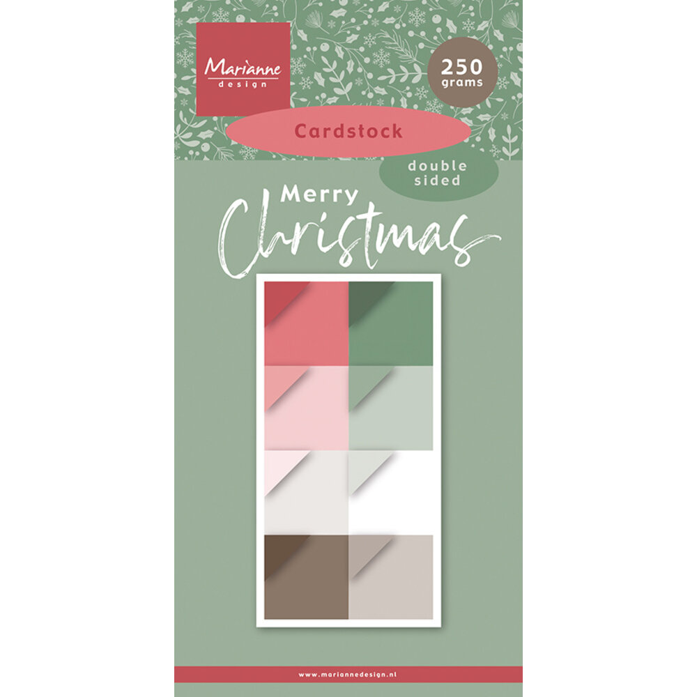 Merry Christmas 15x30cm Cardstock (PK9218) - Craftlines B.V.