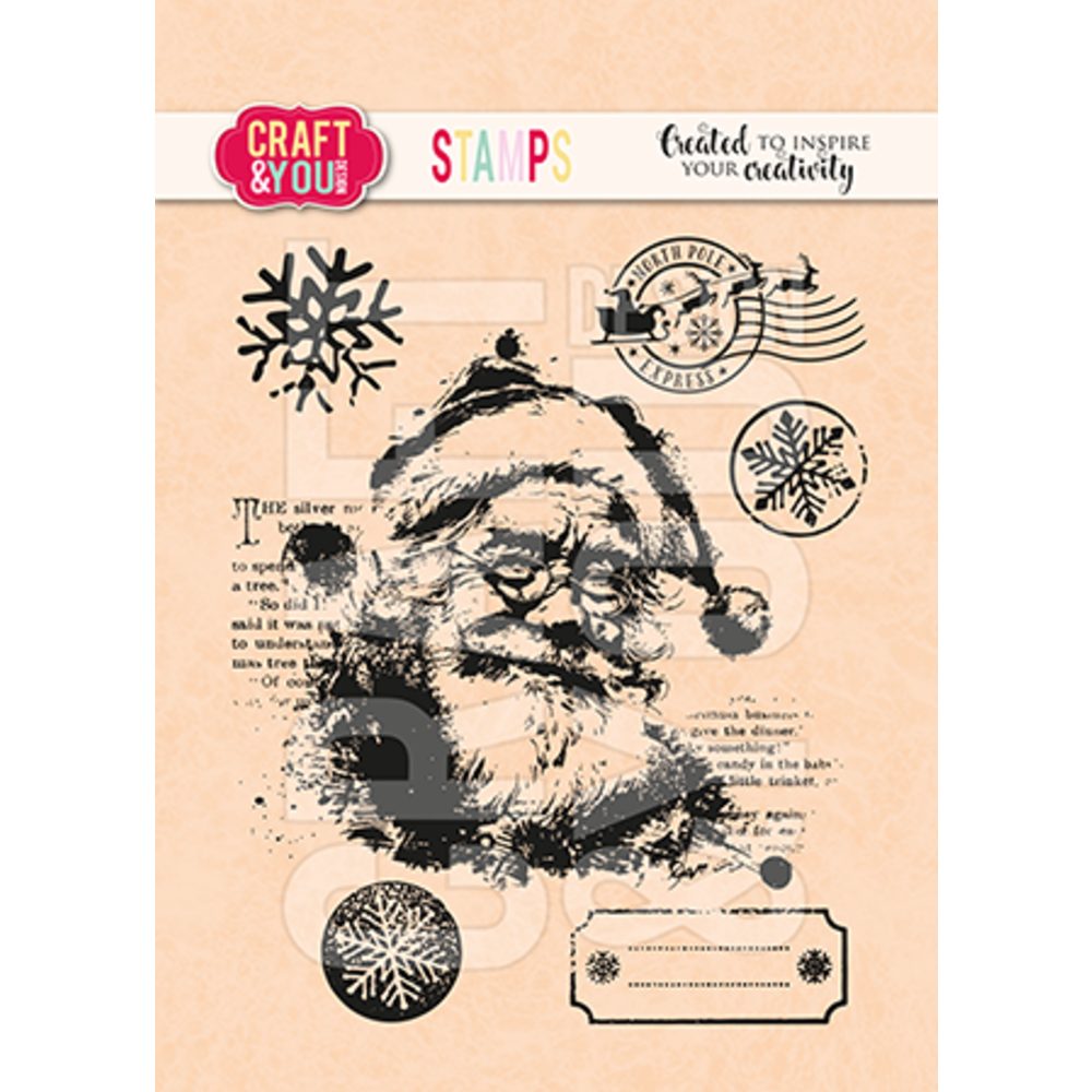 Santa Claus Stamps (CS054) - Craftlines B.V.